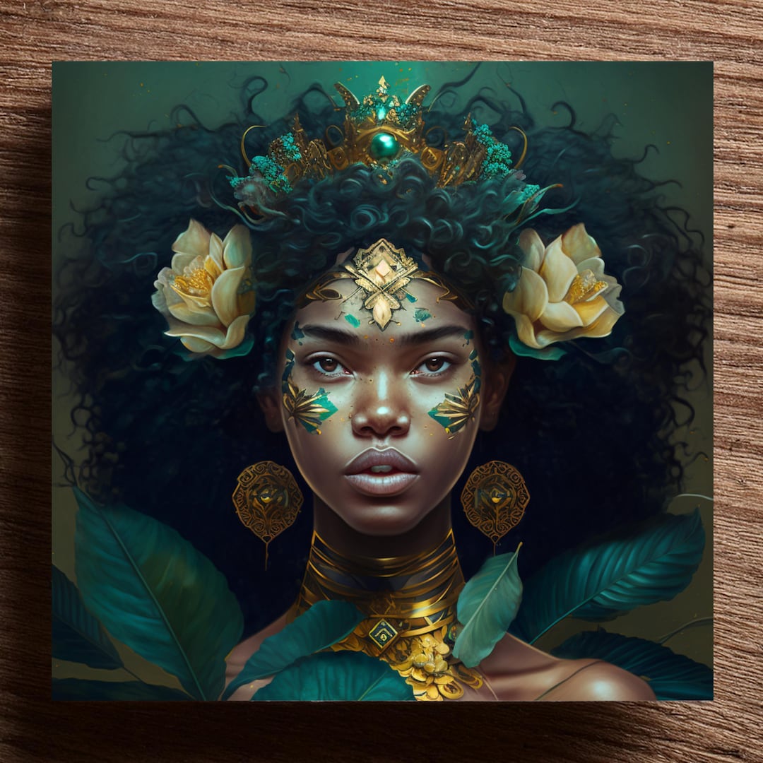 Oshun African Goddess of Love and Beauty, Goddesses Wall Art, African ...