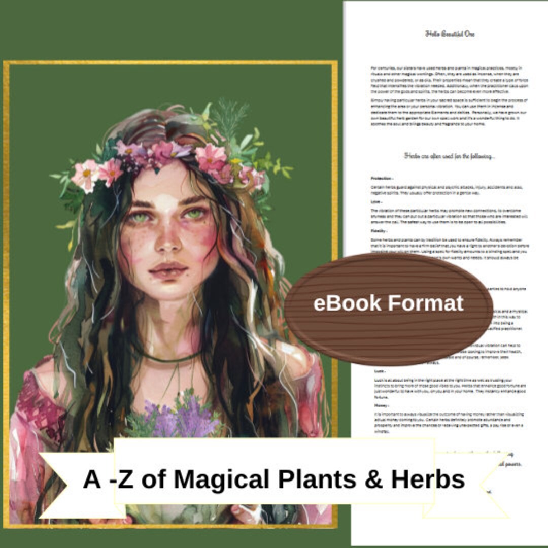 HERBS & PLANTS A - Z Guide, MAGICAL Herbs and Plants, Spell Work, Pdf ...