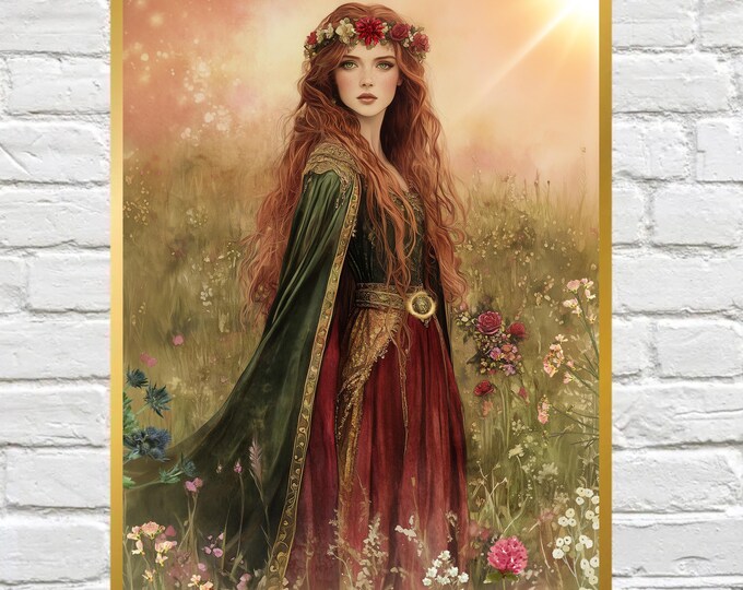 Brigid Celtic Goddess of Healing, Brigid Celtic Goddess, Celtic Goddess ...