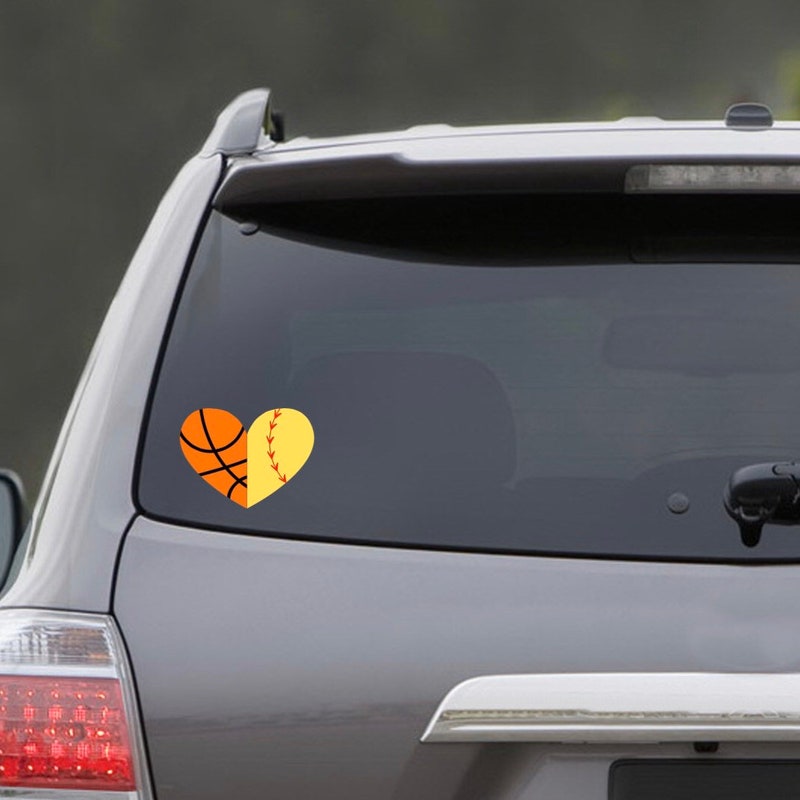 Softball Car Decal - Etsy
