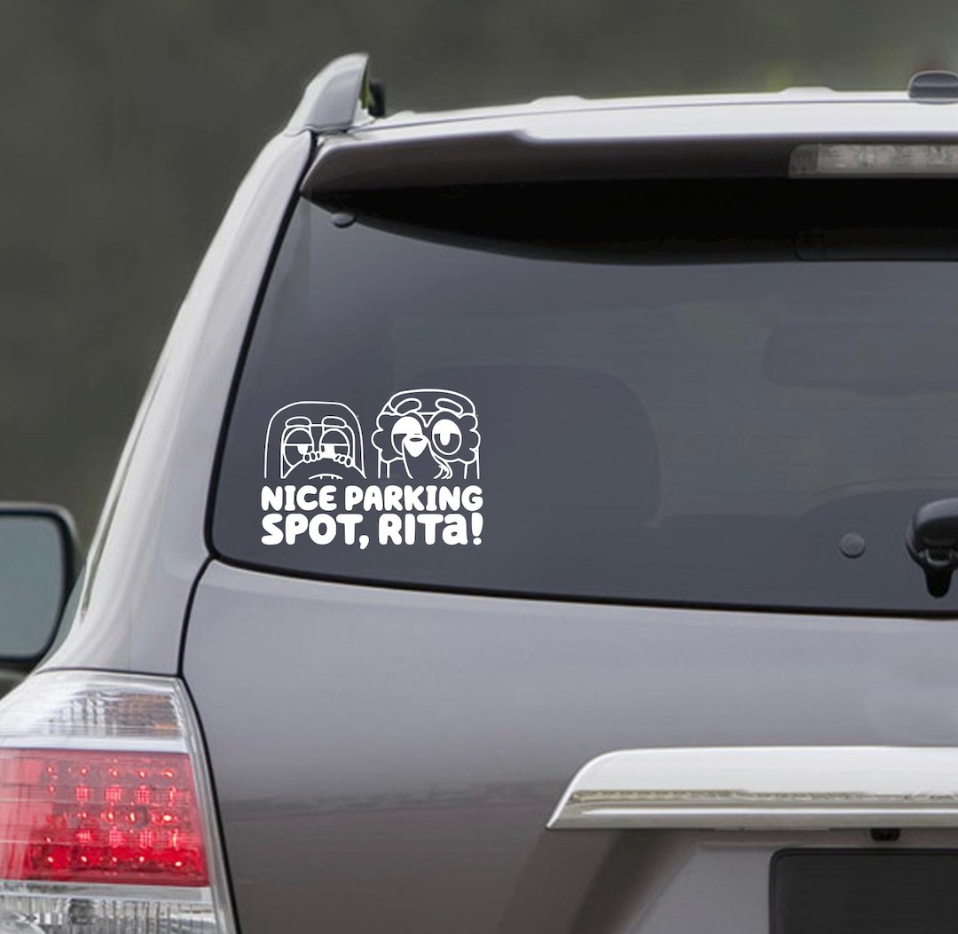 Nice Parking Spot Decal - Janet & Rita - Etsy