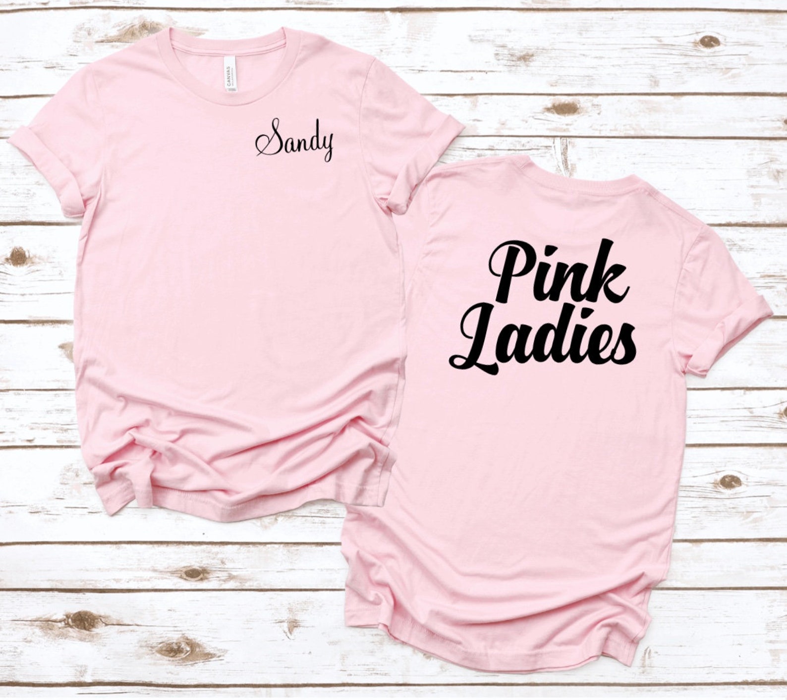 Pink Ladies Personalized Tee Toddler Youth Adult - Etsy