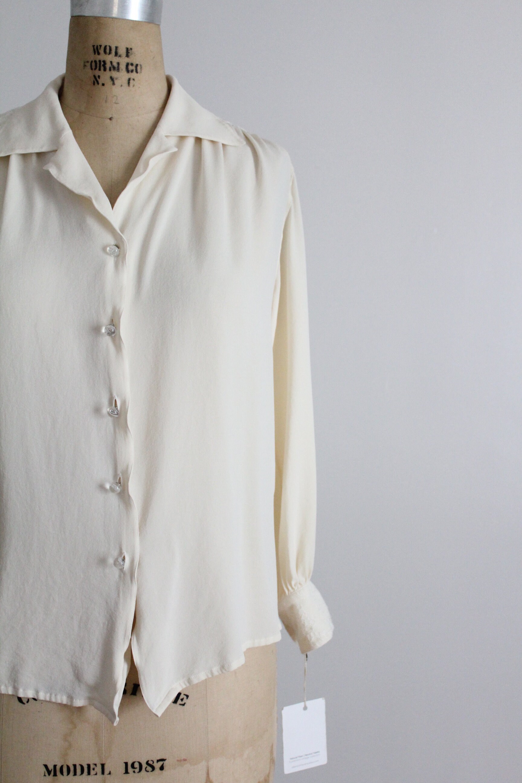 Vintage Escada Blouse Cream Silk Blouse Lace Shoulder Blouse - Etsy