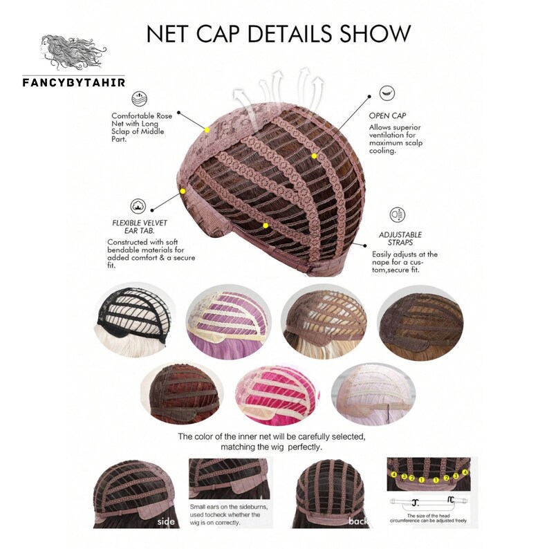 28-inch Water Wave Pink Wig With Bangs Heat-resistant Fiber, Long ...