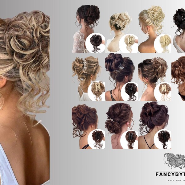 Messy Bun Hair Piece - Etsy