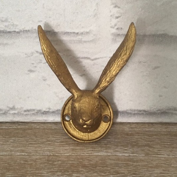 Rabbit Gold Coat Hooks - Etsy