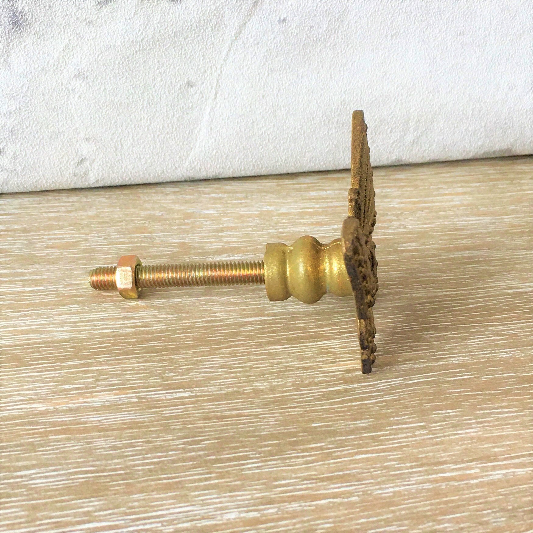 Golden Butterfly Vintage Gold Brass Door Knobs Cabinet Cupboard Drawer ...