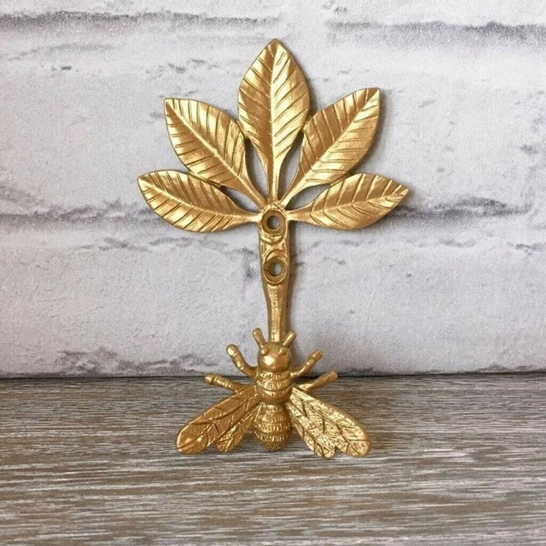 Vintage Style Gold Bumble Bee Hook Curtain Tie Back, Wall Mounted Hook ...