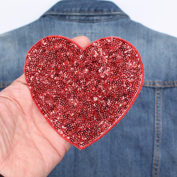 Sequin Heart - Etsy