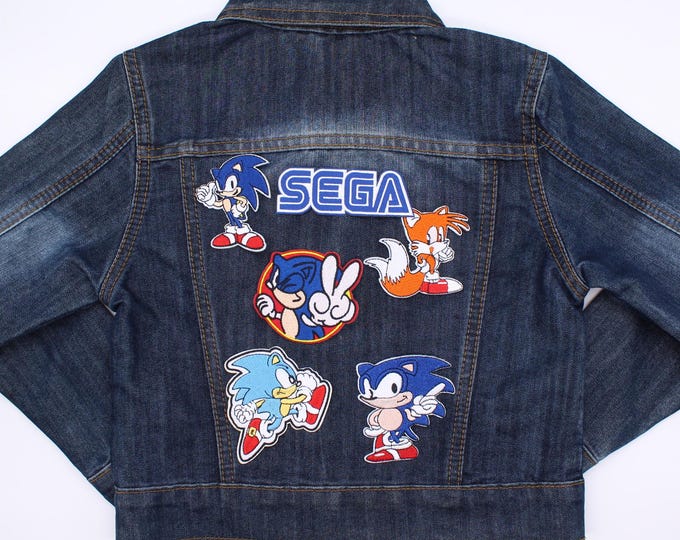 Sonic Hedgehog Tails Fox Knuckles Eggman Patch Badge Iron on Sew on ...