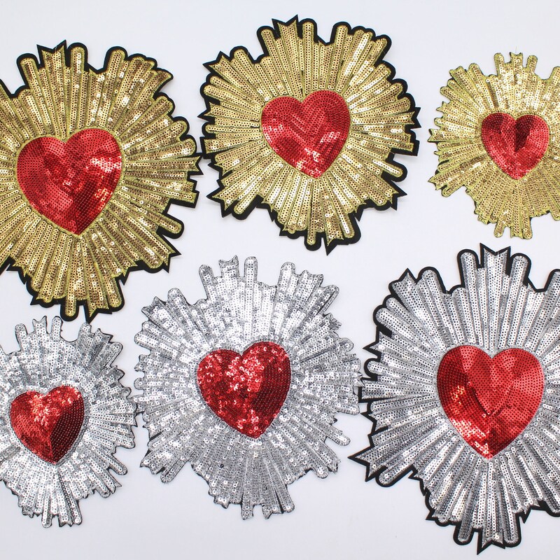 Sequin Heart - Etsy