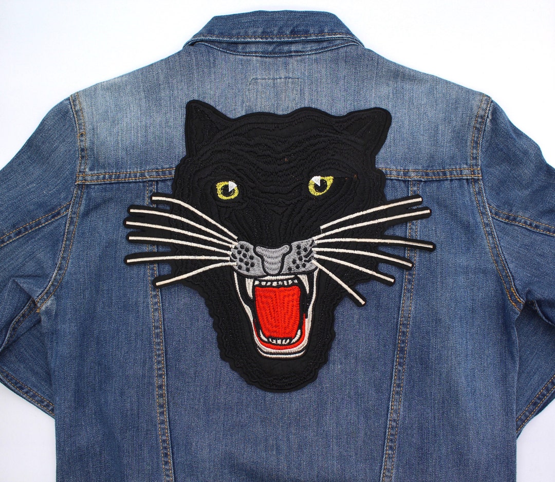 Black Panther Sew on Iron on Patch, Panther Patches - Etsy