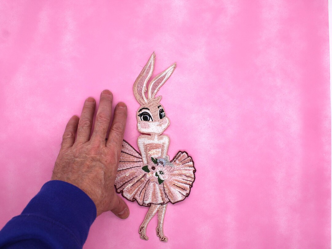 Bunny Patch, Sew on Iron on Patch, Rabbit Patches - Etsy