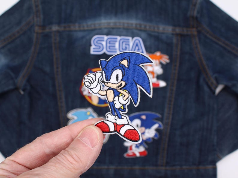 Sonic Hedgehog Tails Fox Knuckles Eggman Patch Badge Iron on Sew on ...