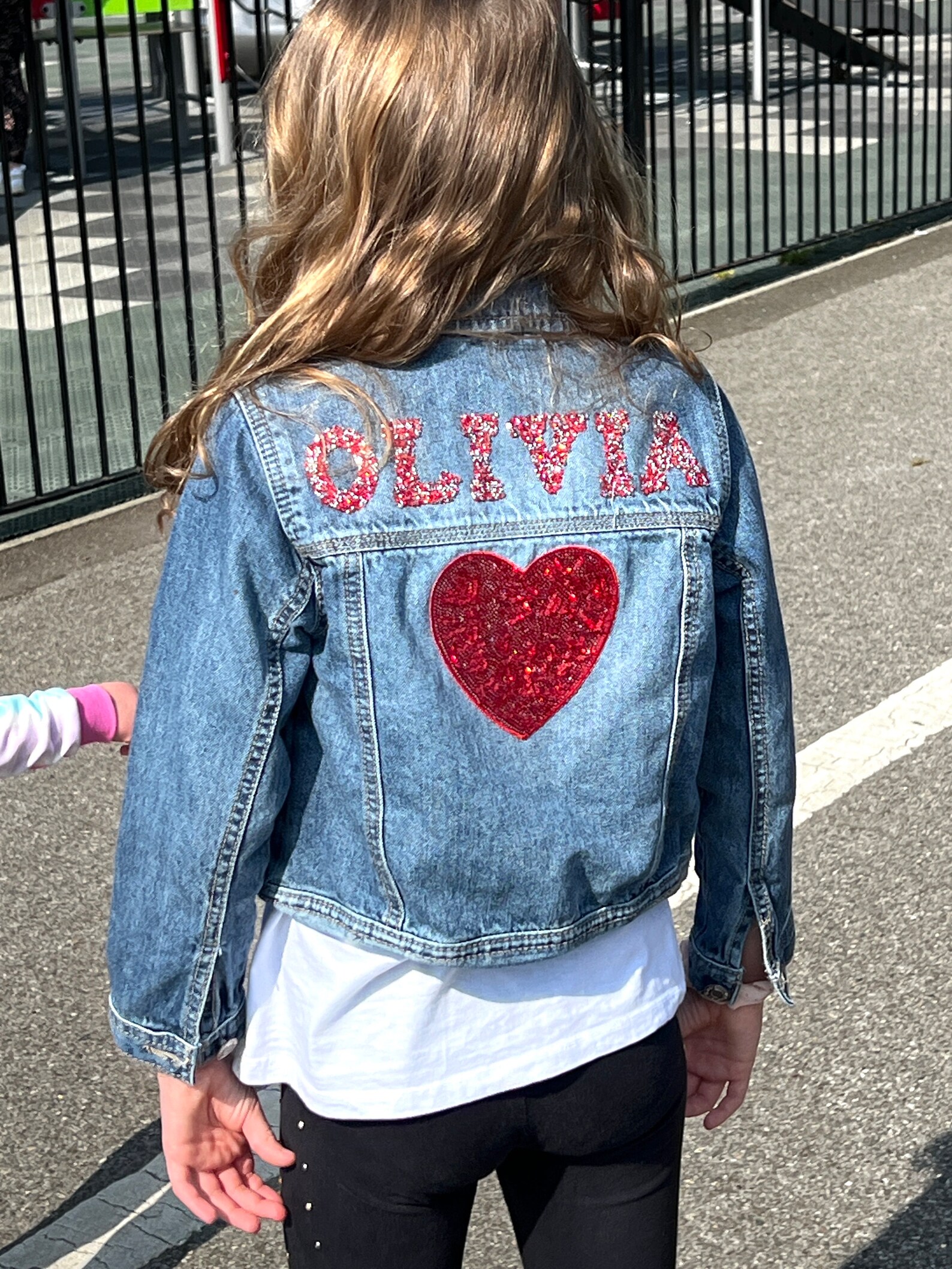 Large Red Sequin Heart Patch Red Love Valentines Badge Iron On, Sew on ...