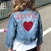Large Red Sequin Heart Patch Red Love Valentines Badge Iron On, Sew on ...