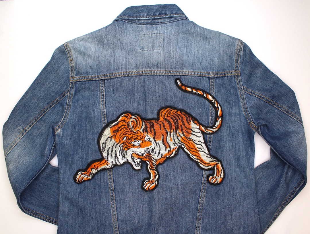 Super Large Tiger Patch, Sew on Iron on Patch, Tiger Patches - Etsy