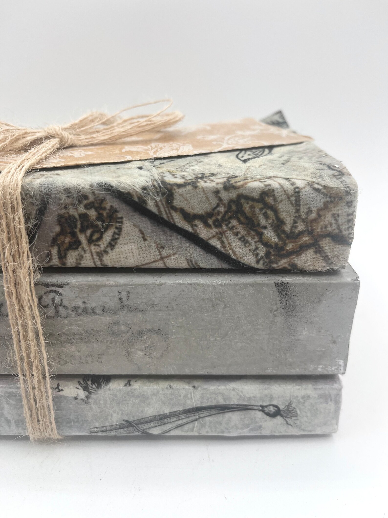 Decorative Book Stack, Book Bundle, Tan, Gray, Blue, Farmhouse, Cottage ...