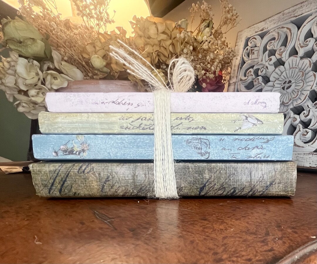 Shabby Chic Book Bundle Book Stack, Country French, Farmhouse, Cottage ...