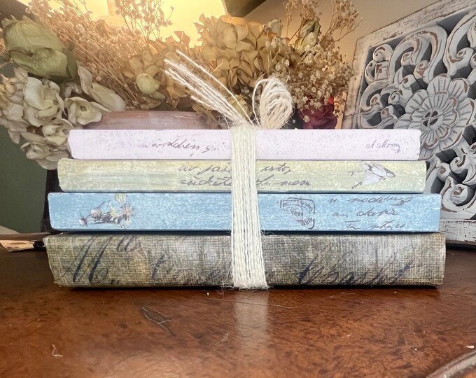 Shabby Chic Book Bundle Book Stack, Country French, Farmhouse, Cottage ...
