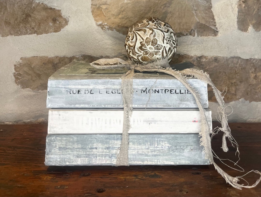Decorative Book Bundle: French Country Shabby Chic Decor - Etsy