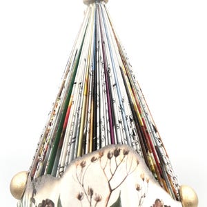 Folded Magazine Christmas Tree: Shabby Chic Tabletop Decor - Etsy