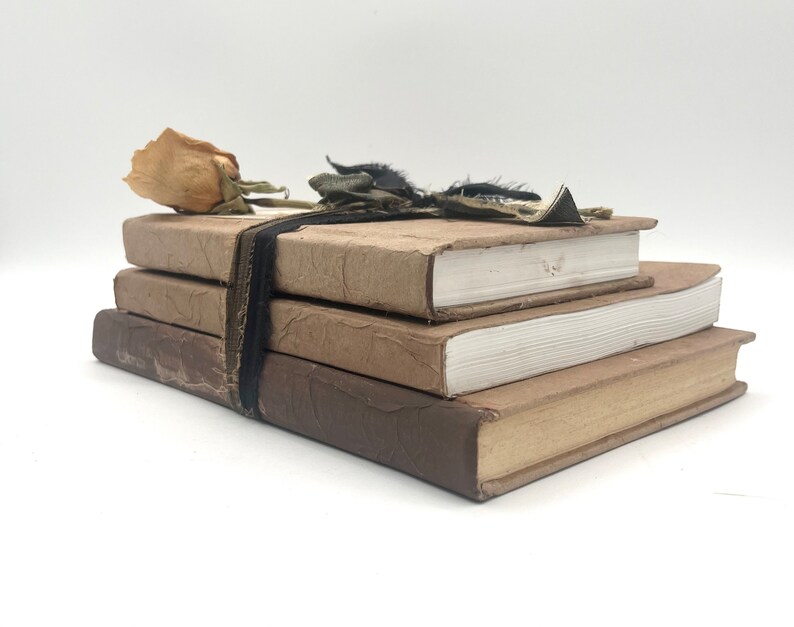 Rustic Book Bundle, Book Set, Rustic Farmhouse, Country French Shabby ...