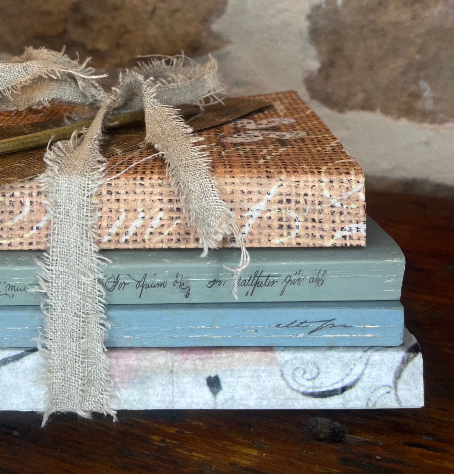 Book Bundle, Book Stack, Shabby Chic, Country French, Farmhouse Cottage ...