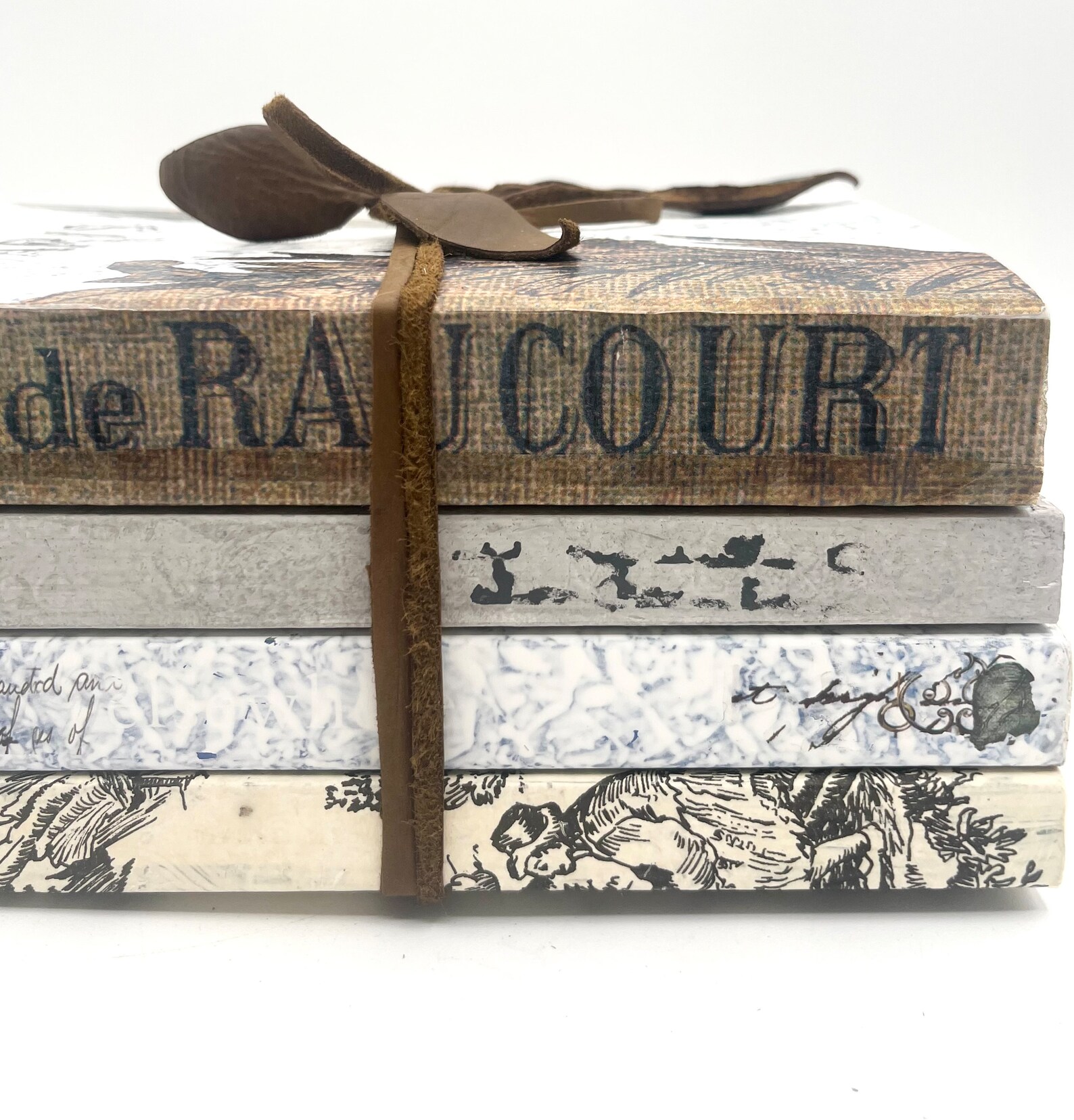 Book Bundle, Book Stack, Shabby Chic, Country French, Farmhouse Decor ...