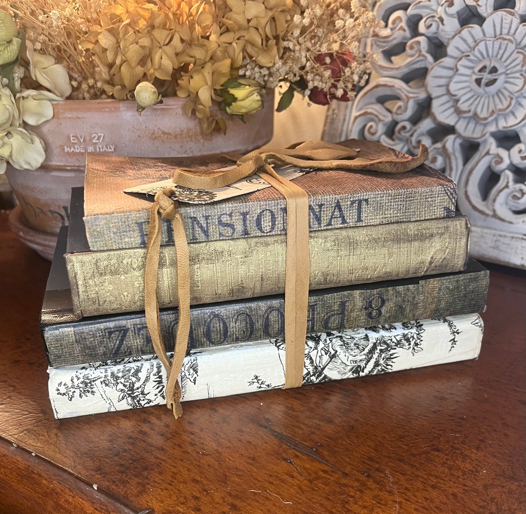 Book Bundle Collection Set, Shabby Chic Country French Farmhouse Decor ...