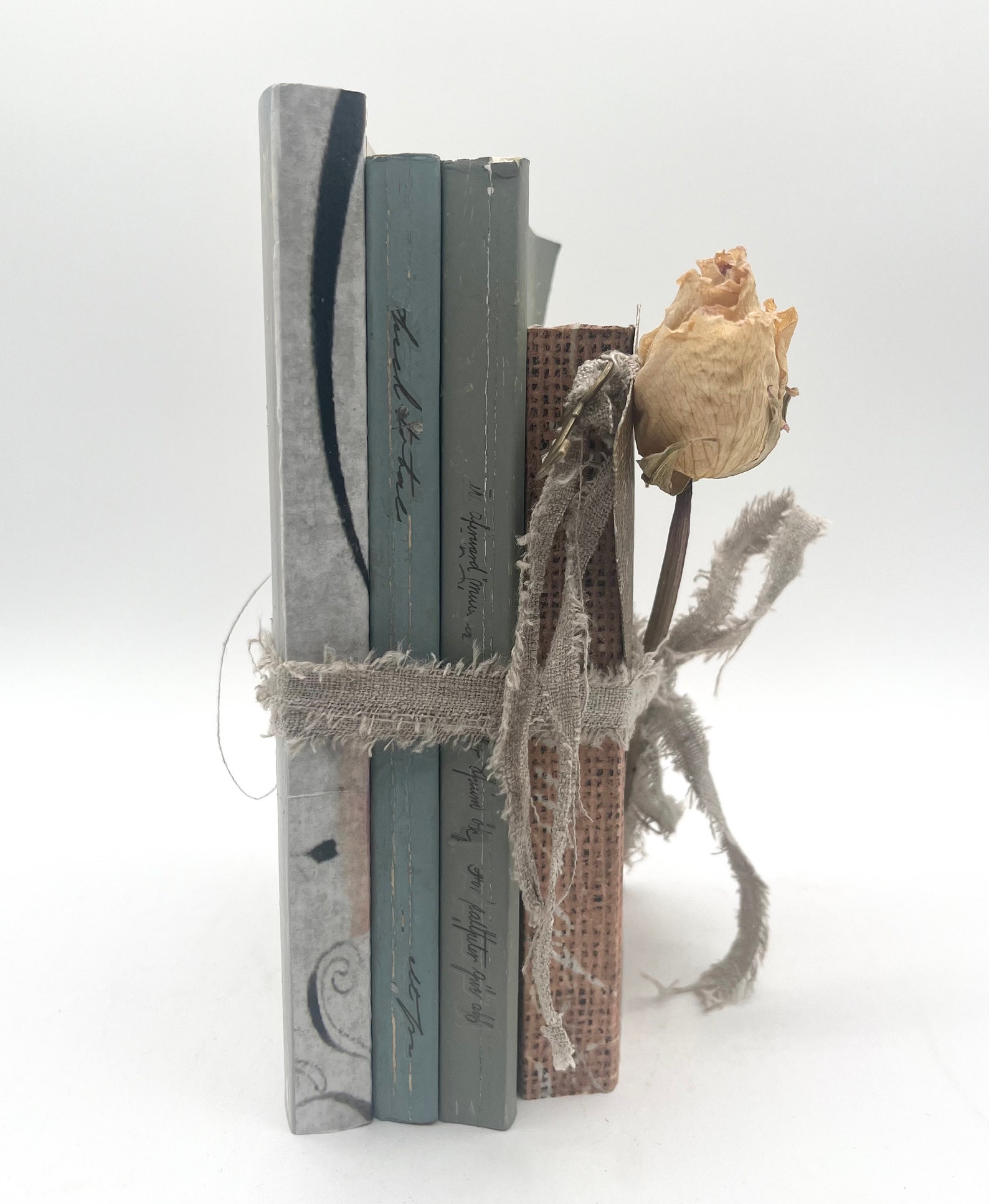 Book Bundle, Book Stack, Shabby Chic, Country French, Farmhouse Cottage ...