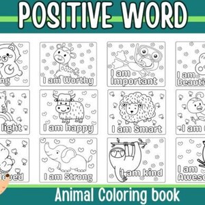Coloring Book Positive Affirmation - Etsy