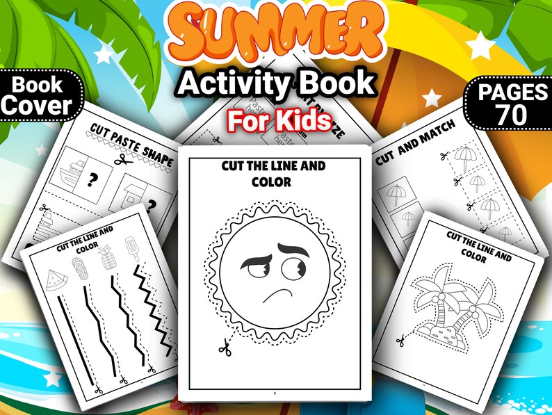 Summer Activity Book for Kids - Etsy