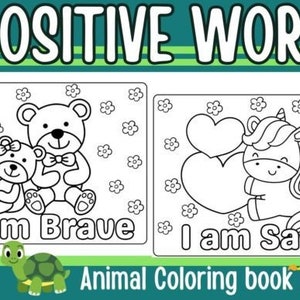Coloring Book Positive Affirmation - Etsy