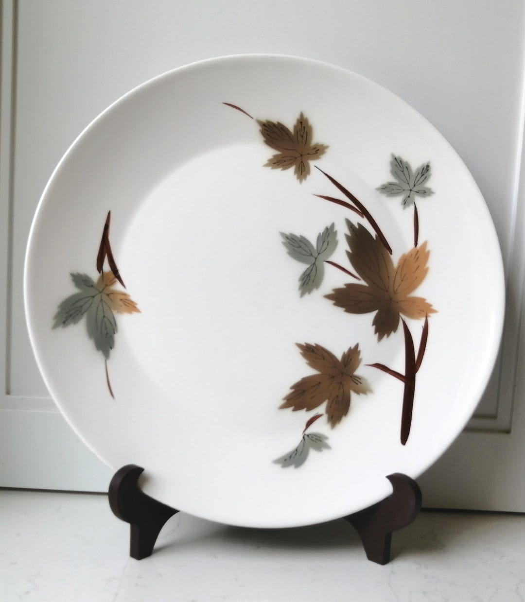 Japanese Noritake Stoneware Primastone "autumn Leaves" Serving Plate ...