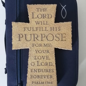 ZONDERVAN the Purpose Driven Life Cross Home Decor Psalms 13 8:8 the ...