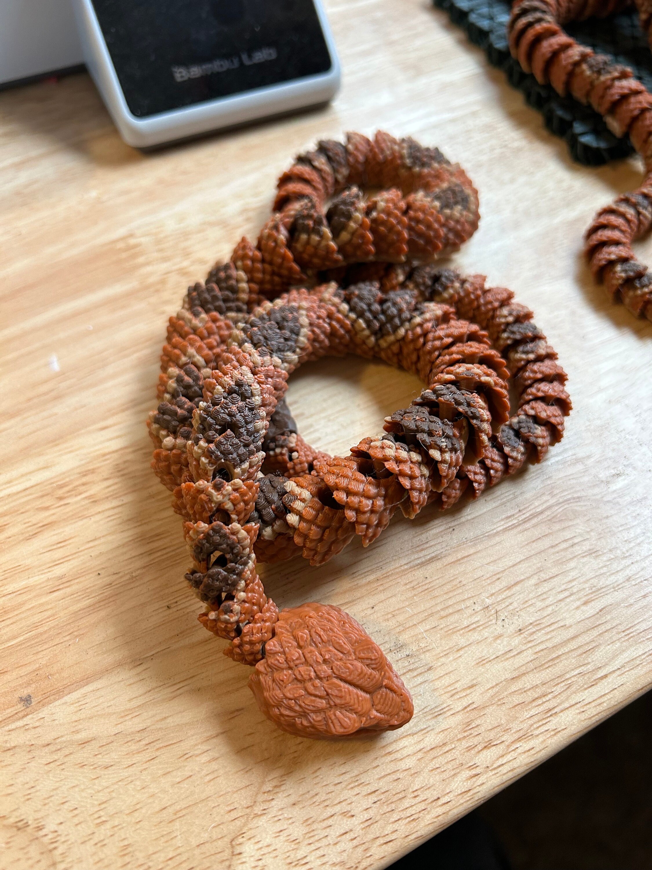 Custom 3D Printed Articulating Rattlesnake - Etsy