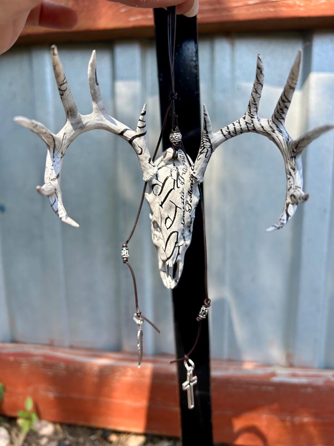 Whitetail Deet Skull Hydro-dipped We the People Rearview Mirror Hanger ...