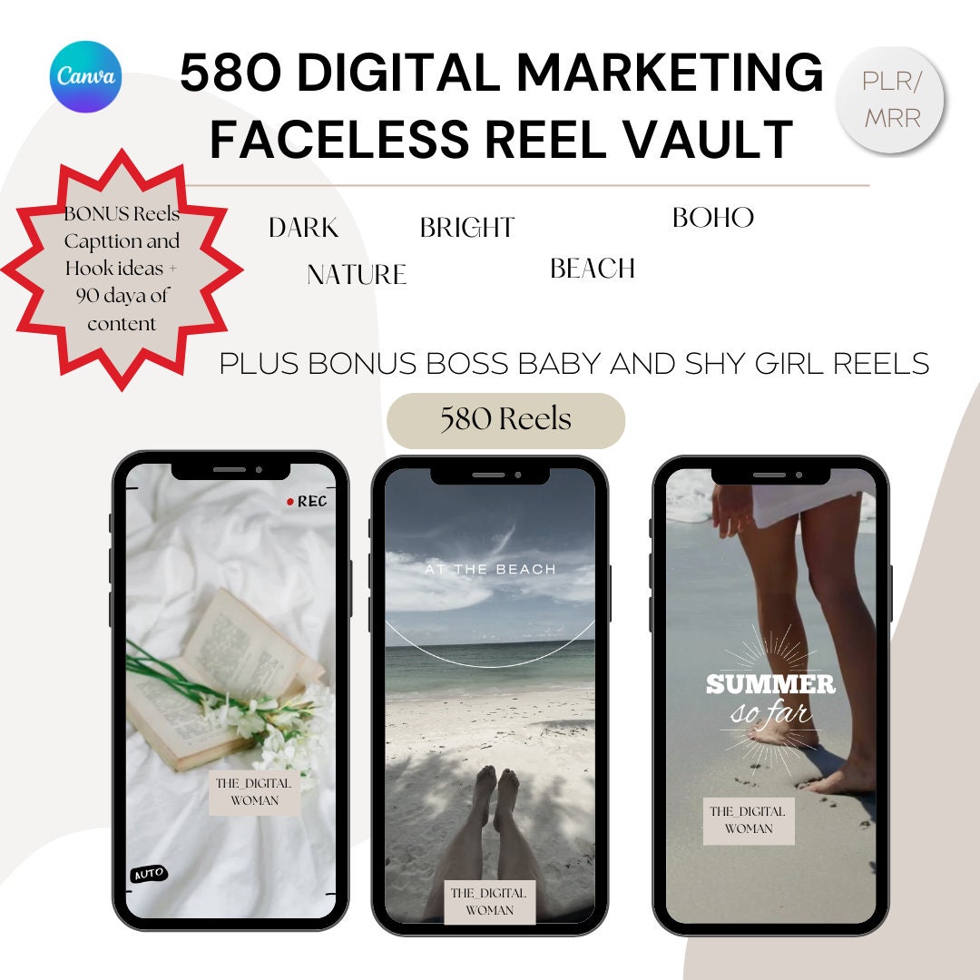Faceless Reels Vault With Master Resell Rights (MRR) and Private Label ...
