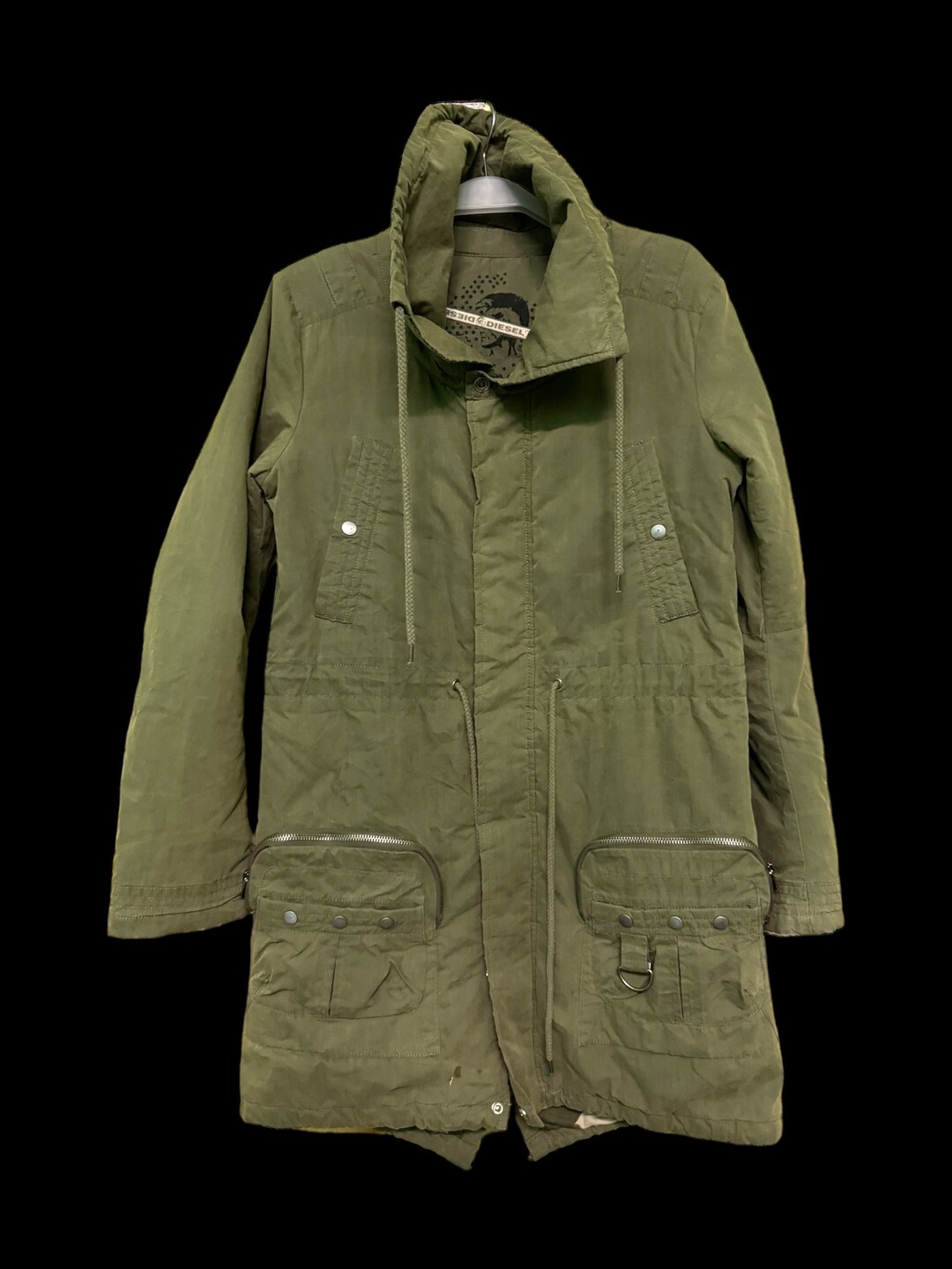 Diesel Long Jacket Army M65 Inspired Retro Jacket - Etsy