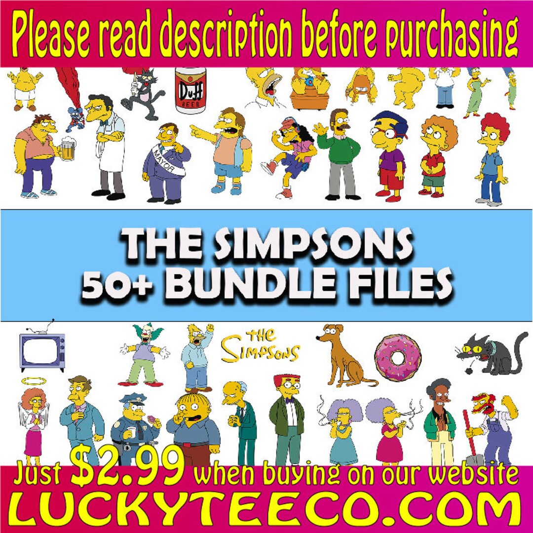 Simpsons Clipart Png Bundle, Bart Simpson PNG, Simpsons PNG Bundle ...