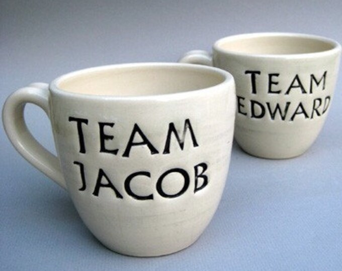 Team Jacob Cup - Twilight Inspired - MADE TO ORDER - Etsy
