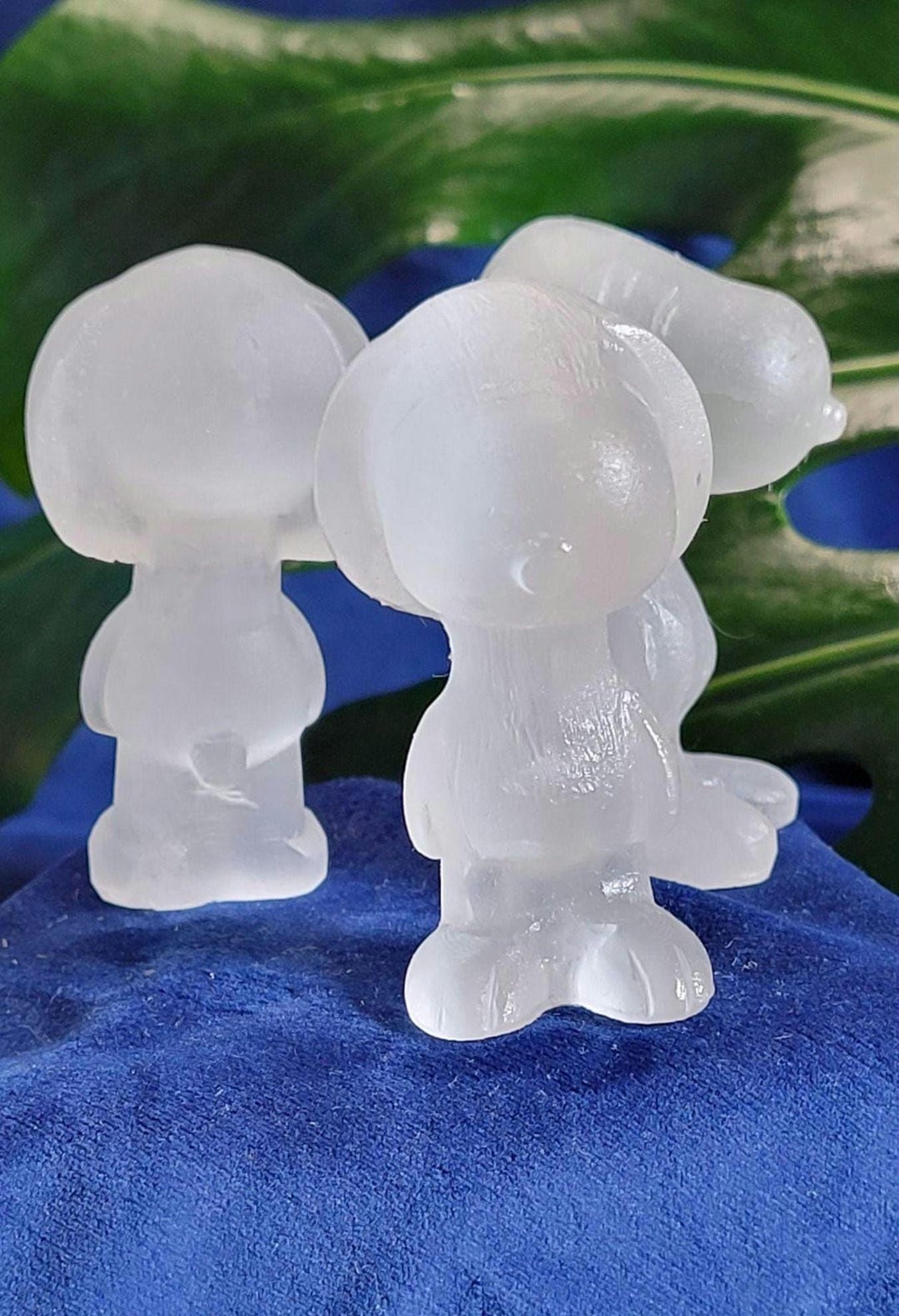 Selenite Snoopy Cartoon Crystal Carvingspace and Crystal ...