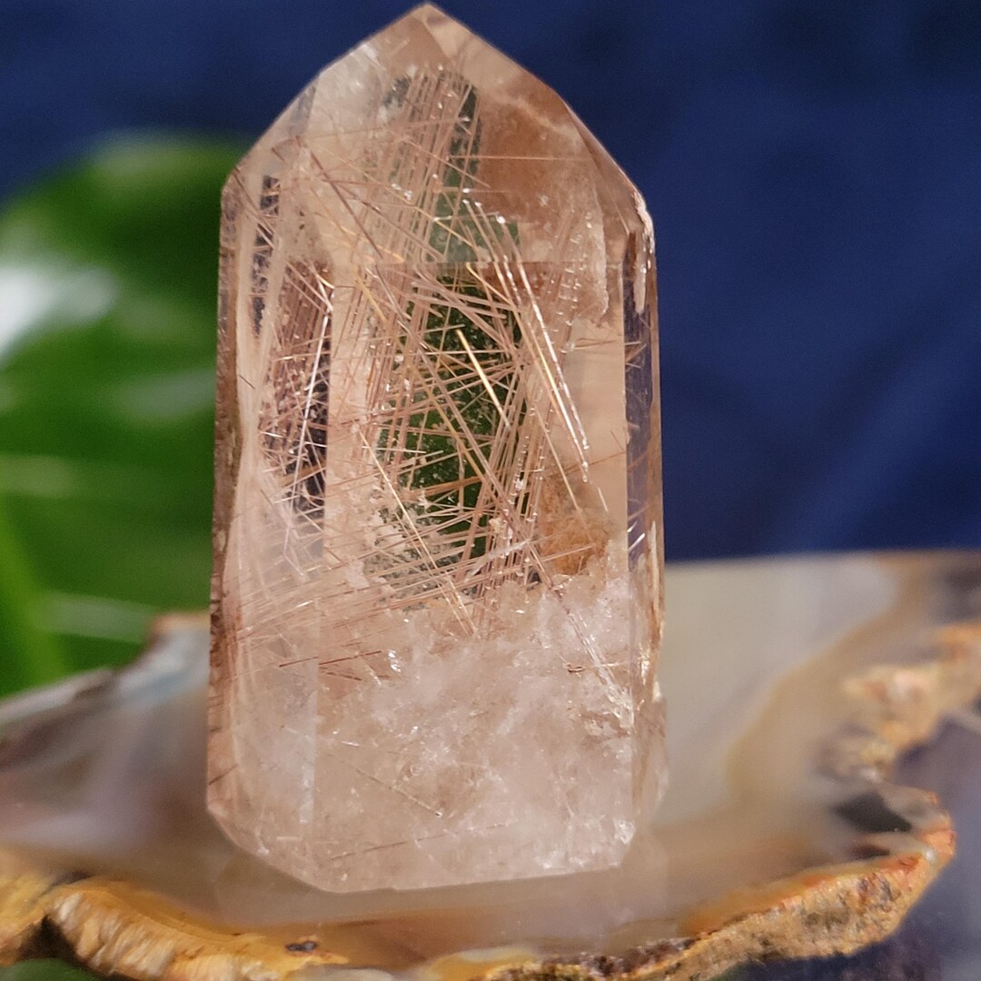 Stunning & Rare Crystal Collectors Piece | Pink Rutilated Lodolite ...