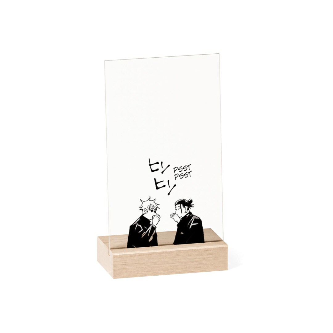 Gojo and Geto Acrylic Sign With Wooden Stand - Etsy