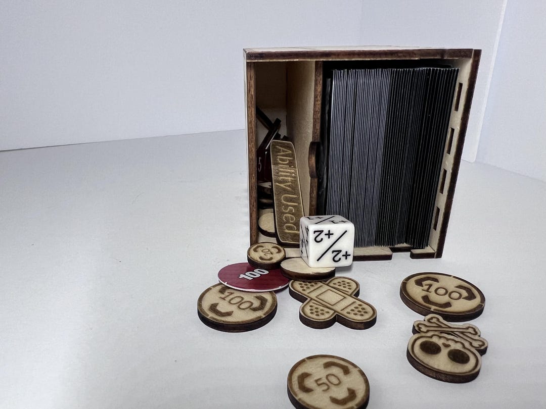 Pokemon or Magic Deck Box Template With Token Compartment - Etsy
