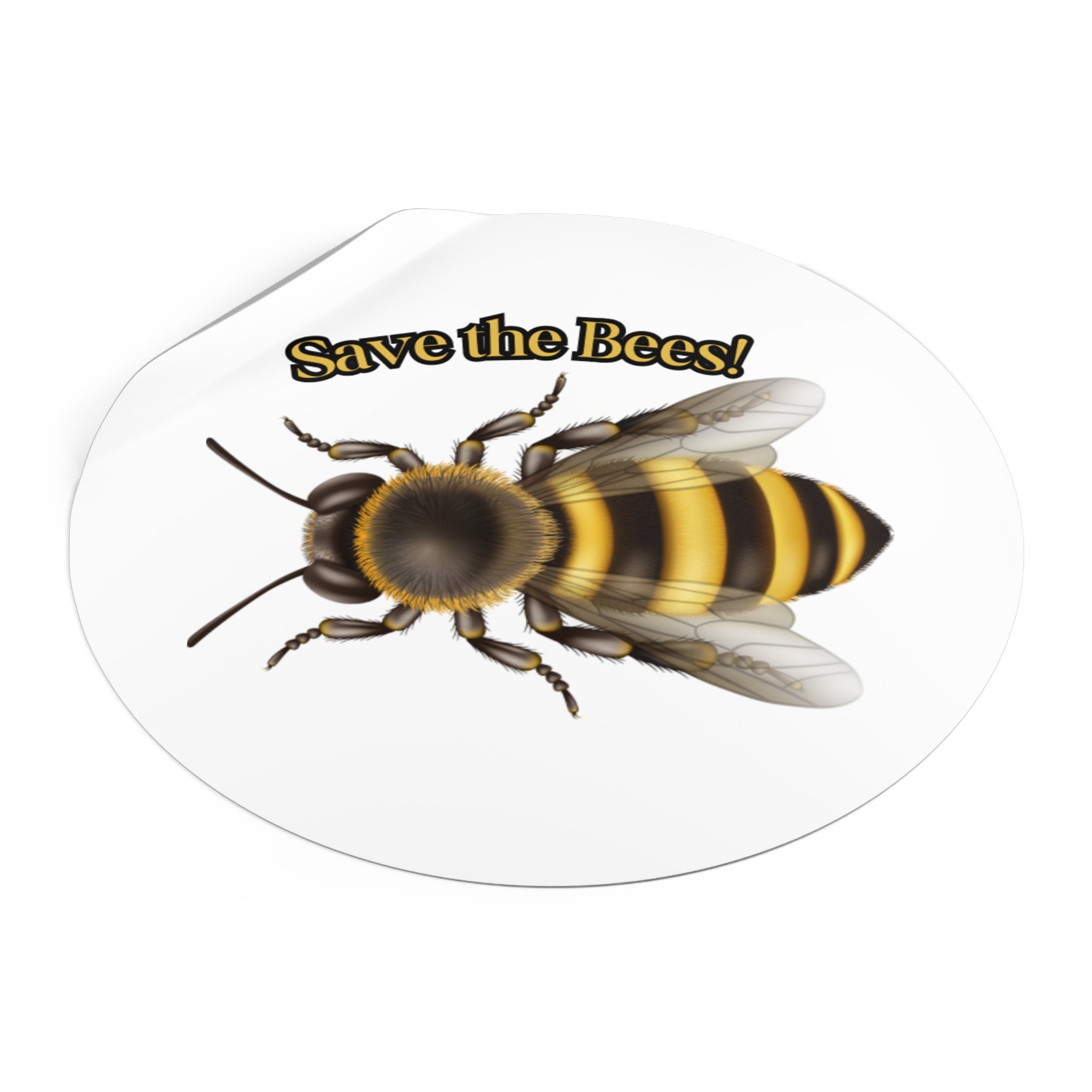 Save the Bees Sticker, Beehive Eco-friendly Vinyl Decal, Honeybee ...