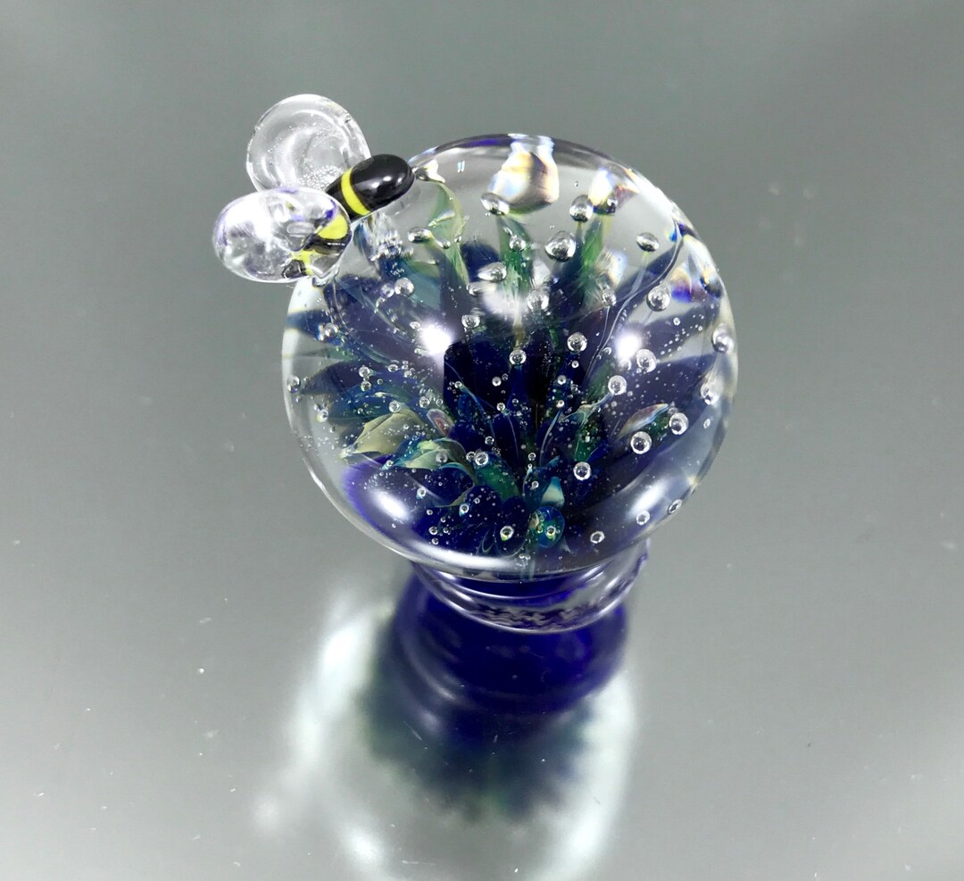 Mini Paperweight, Small Collectable Paperweight, Bumblebee, Air Trap ...