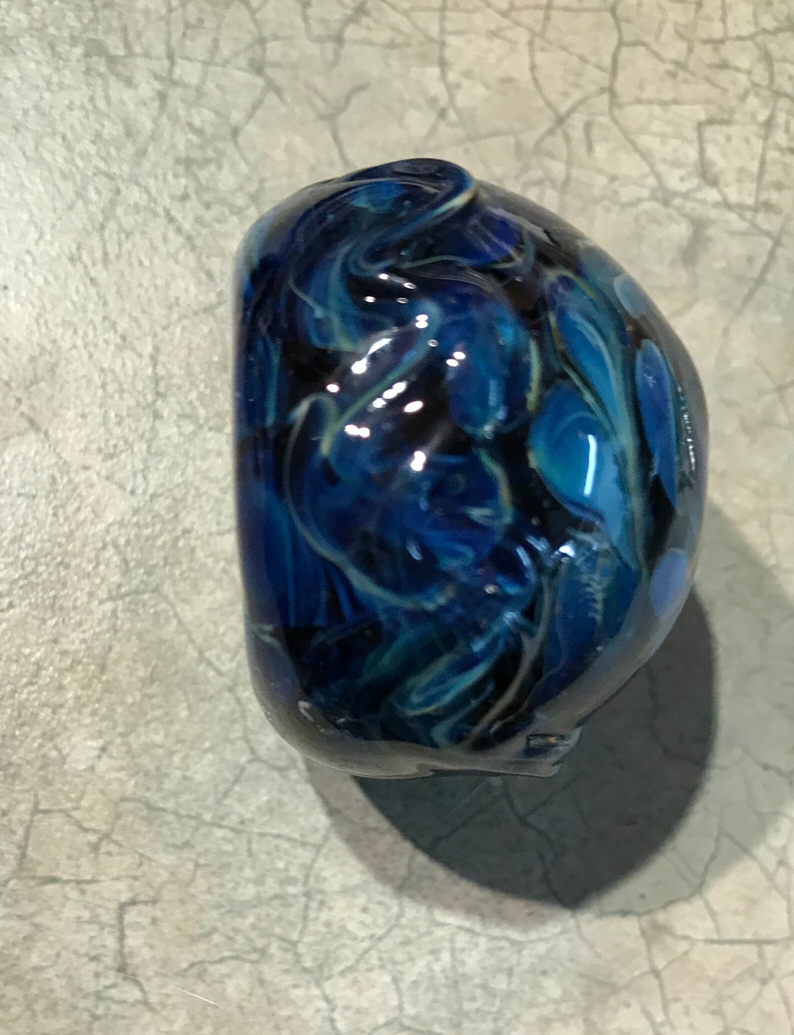 Dragon Scale Glass Paperweight Lampwork Paper Weight Blue - Etsy Canada