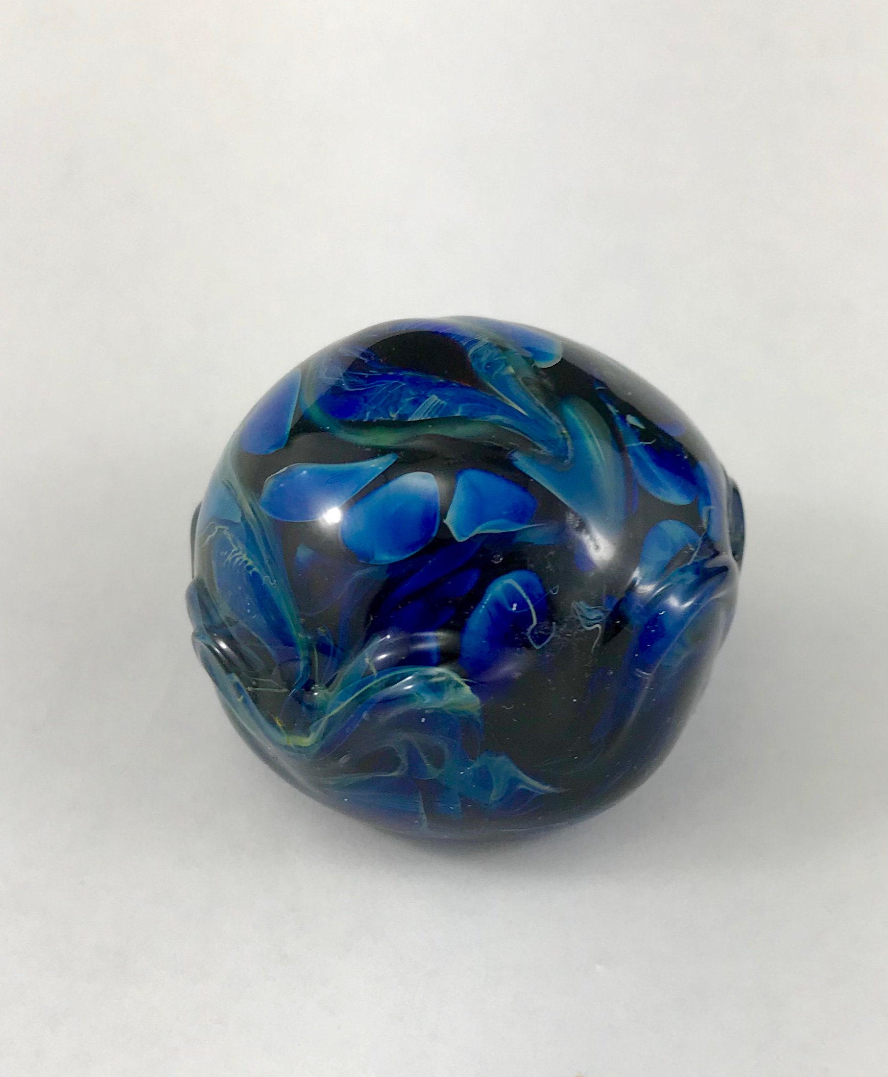 Dragon Scale Glass Paperweight Lampwork Paper Weight Blue - Etsy Canada